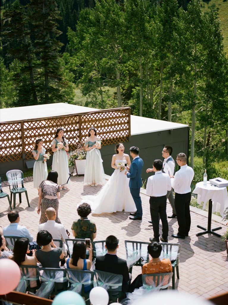 Utah Ski Resort Alta Lodge Wedding | Jun & Yuxuan